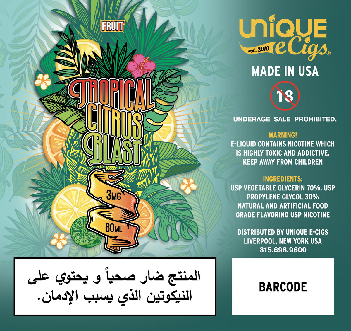 Tropical Citrus Blast– Unique eCigs