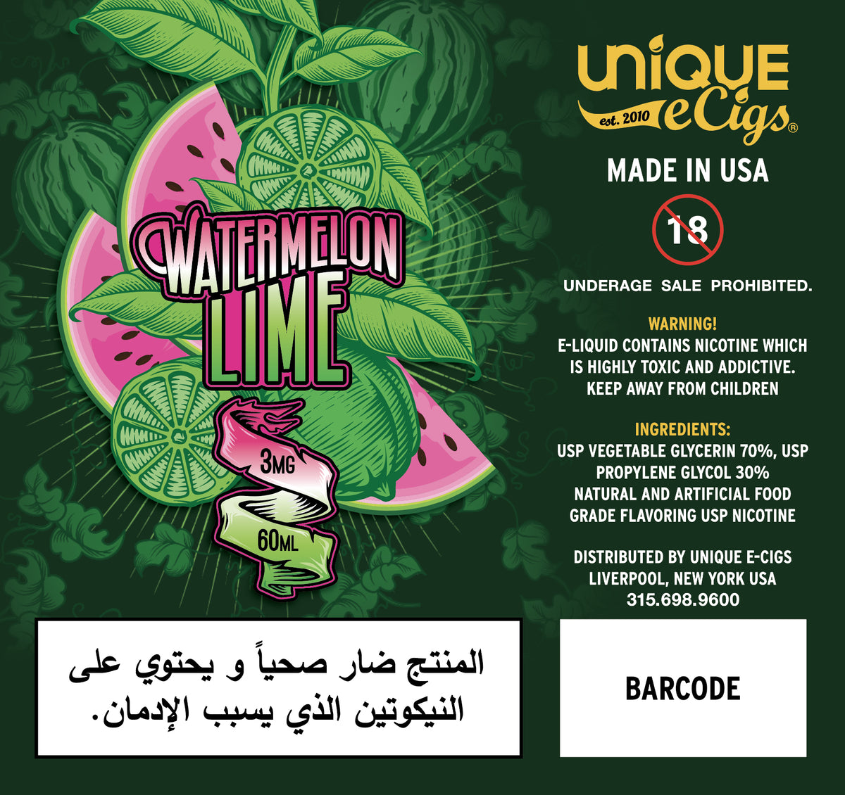 Watermelon Lime– Unique eCigs